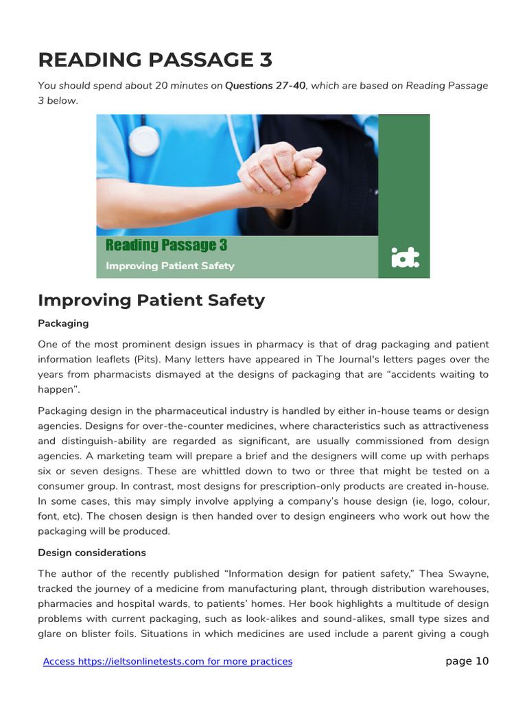 Improving Patient Safety | PDF