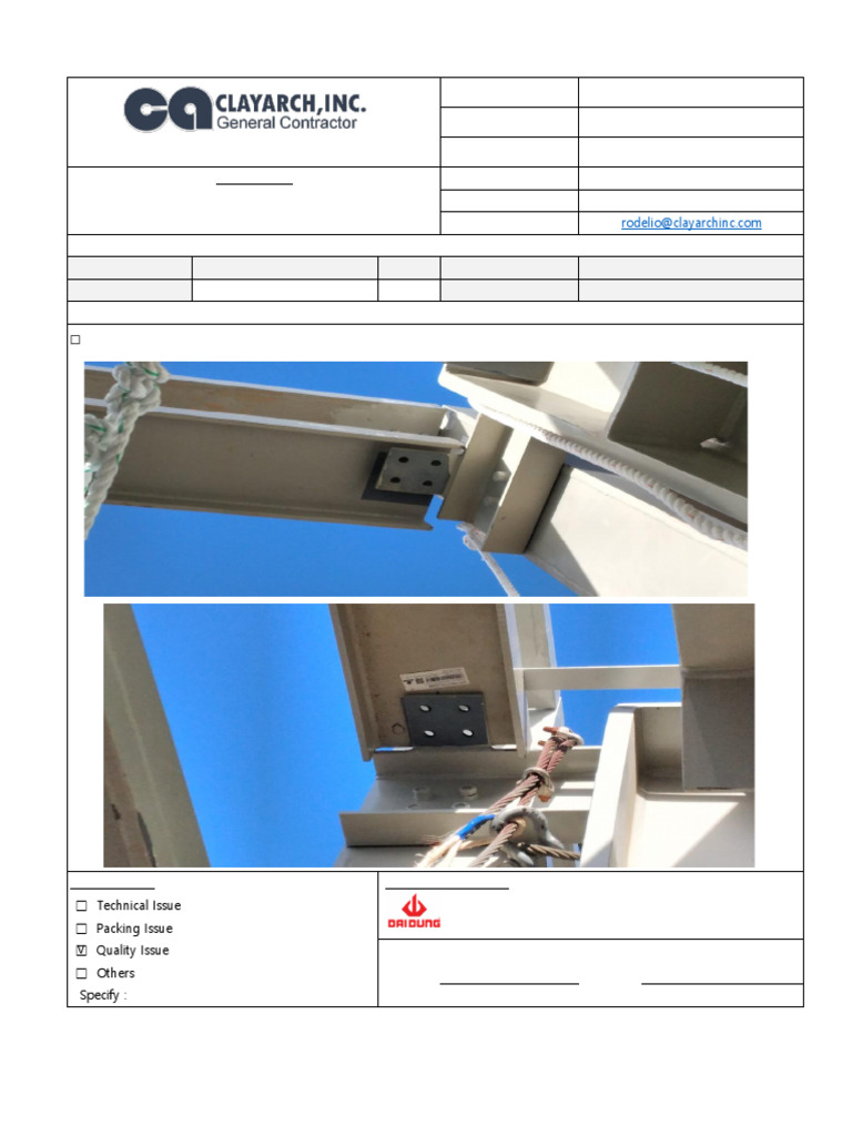 Product Quality Complaint Form - CAI-77 | PDF