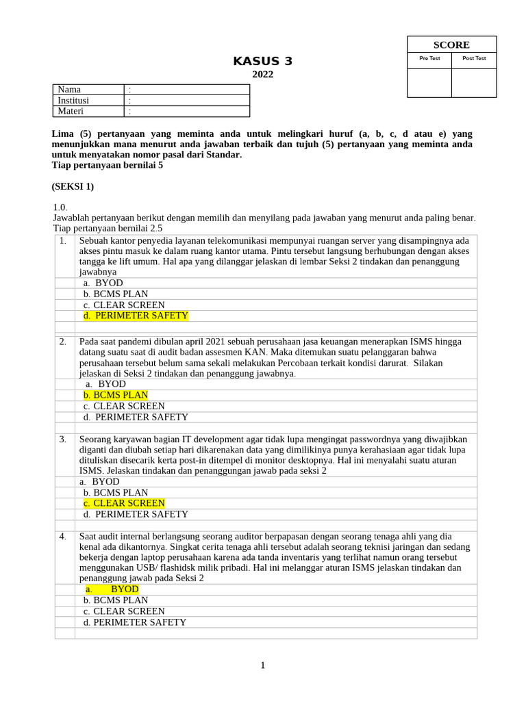 3.a. Soal Case 3 | PDF