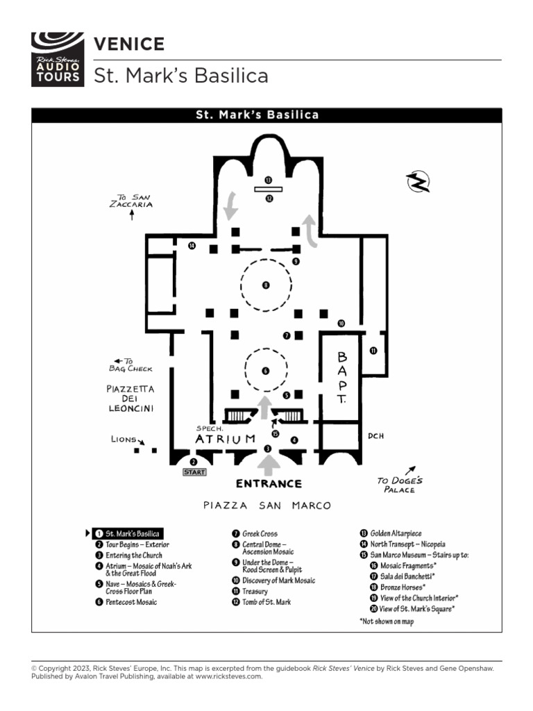 Venice-San-Marco-Basilica Map | PDF