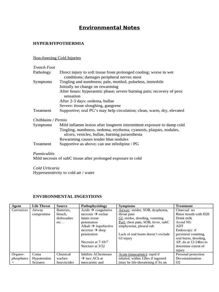 Environmental Notes | PDF
