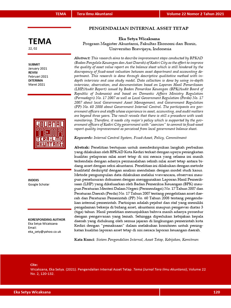 Pengendalian Internal Aset.. | PDF