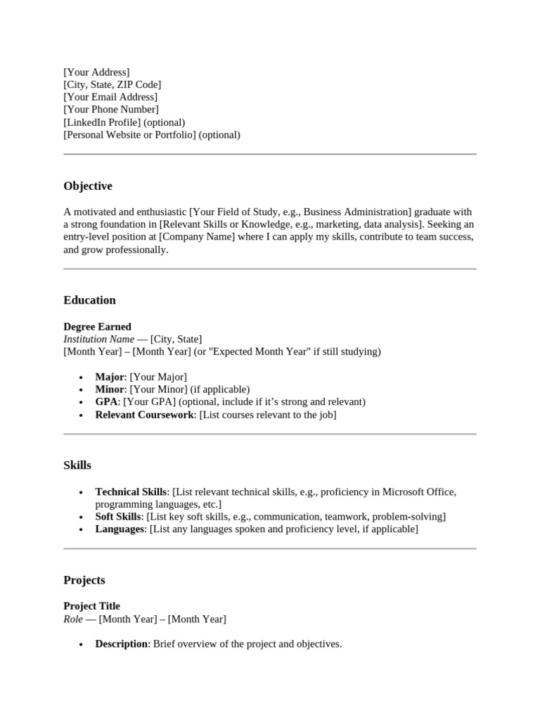 Bhai Resume Format | PDF