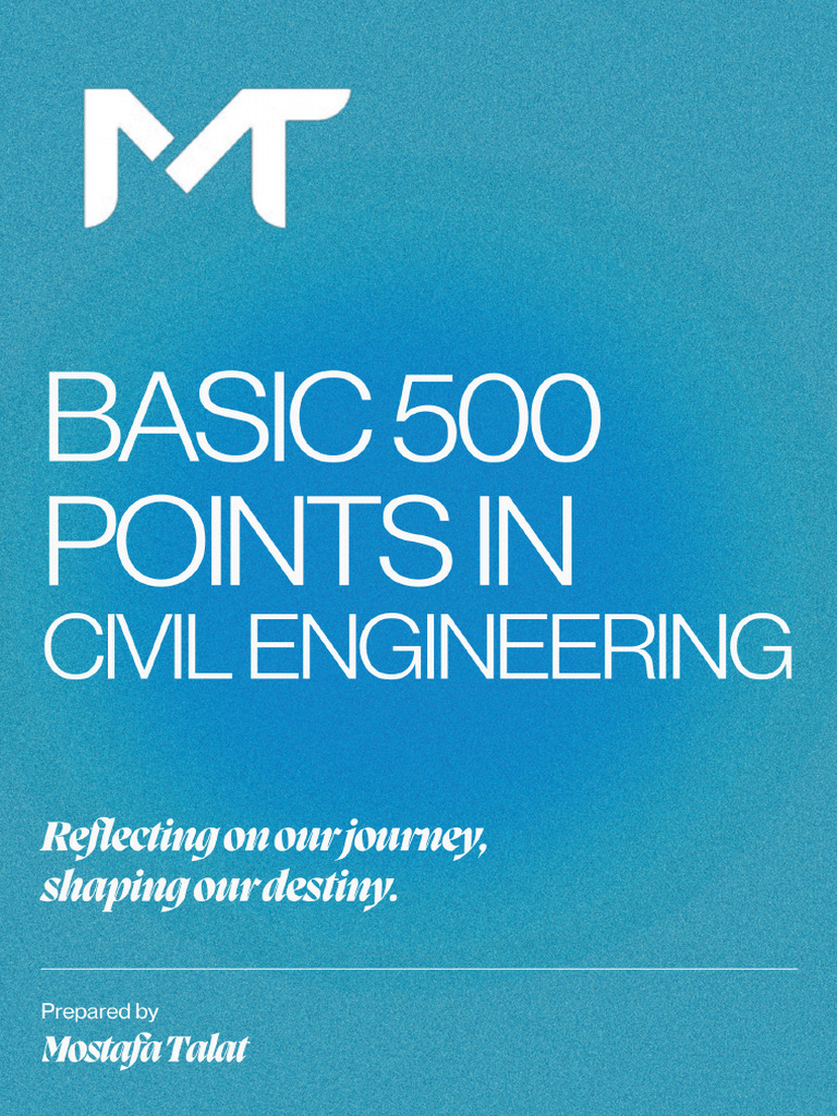 500 Essential Points in Civil Engineering by Mostafa Talat | PDF