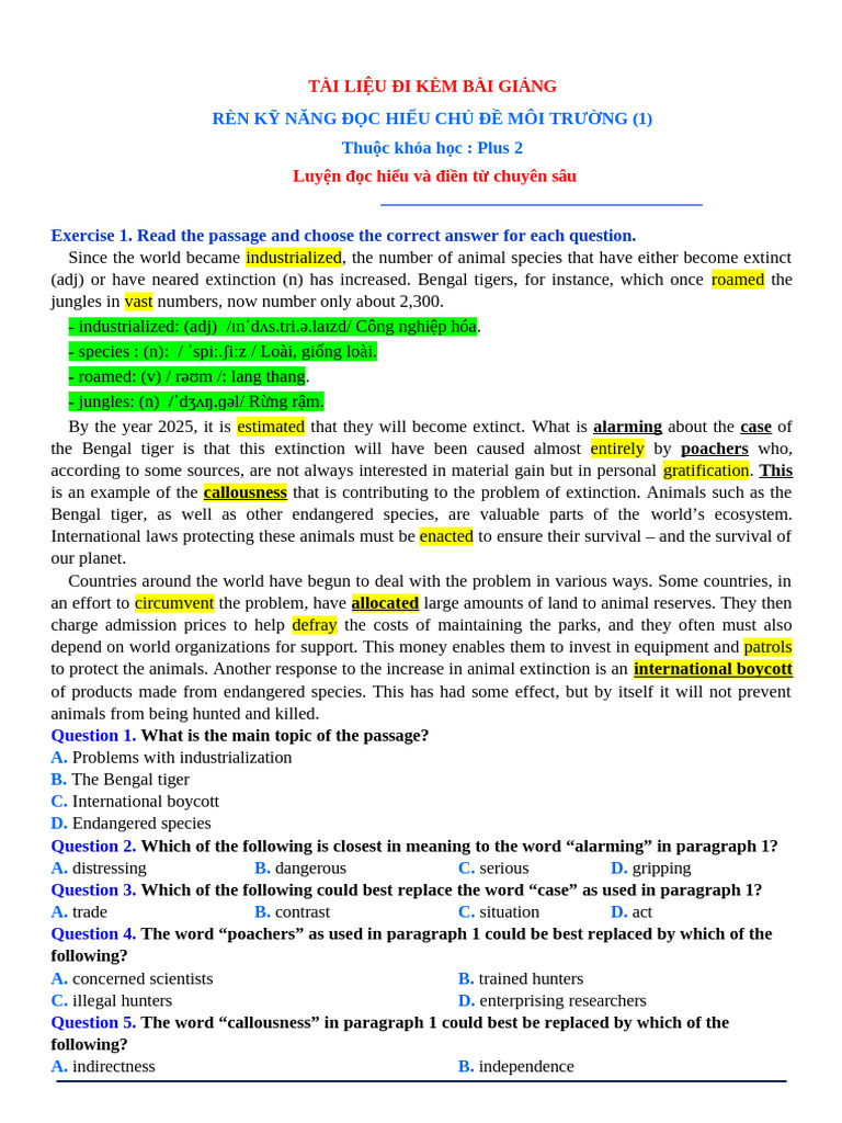 Renk Nangdochieuchudemoitruong | PDF