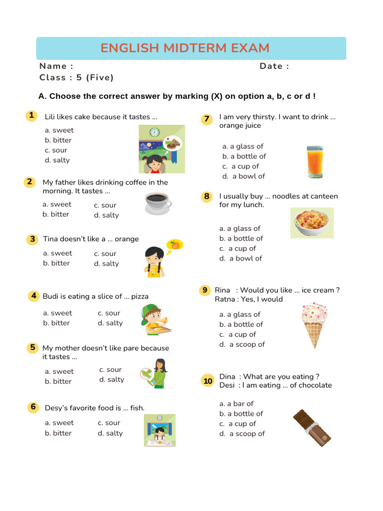 PTS Bhs Inggris Kelas 5 | PDF