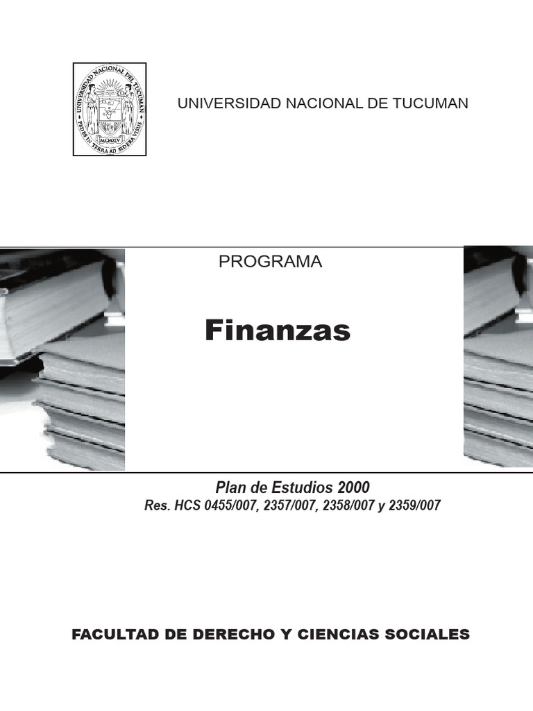 Programa Finanzas | PDF