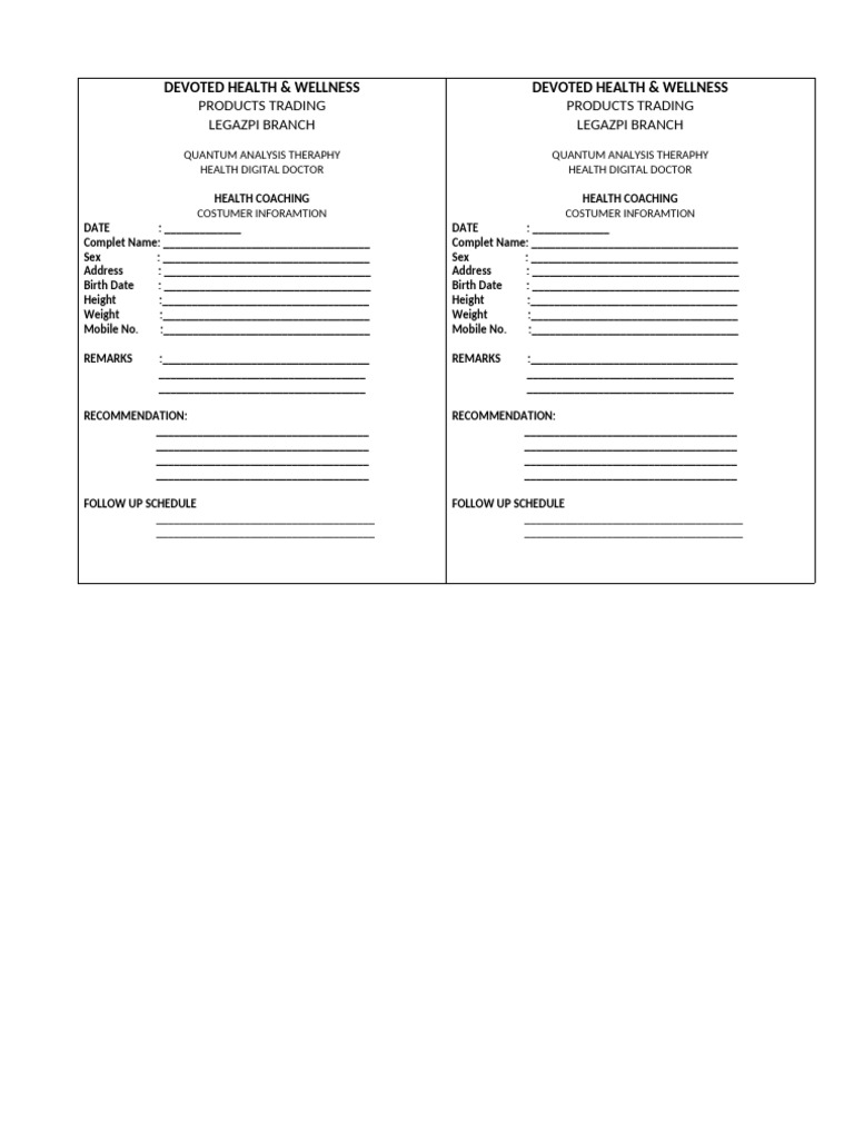 Devoted Health Form | PDF