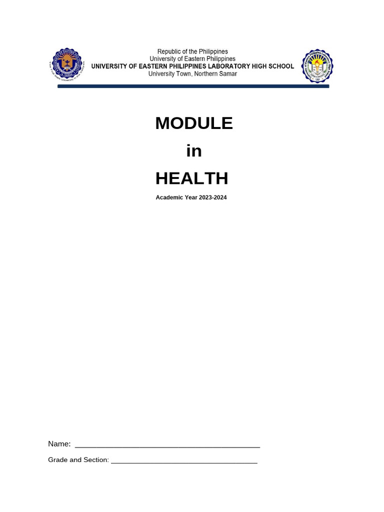 Module in Health | PDF