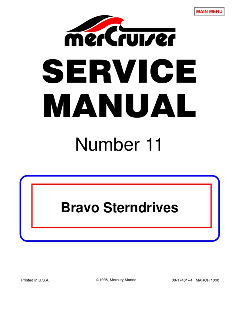 Mercruiser Stern Drive Service Manual | PDF