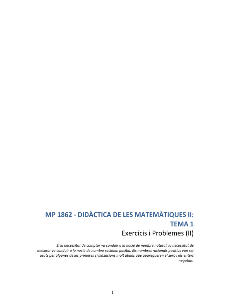 Exercicis I Problemes (II) - SOLUCIÓ | PDF