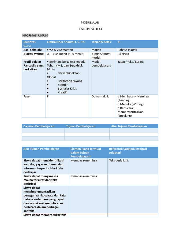 Modul Ajar 3 | PDF