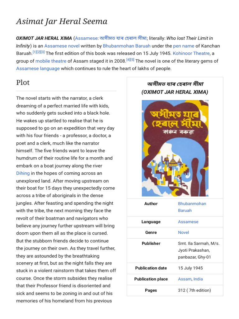 Asimat Jar Heral Seema - Wikipedia | PDF | General Fiction