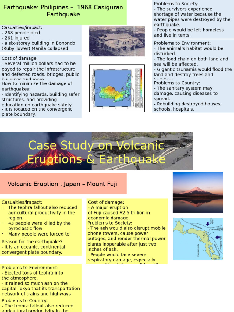 Geo Earthquake & Volcano | PDF