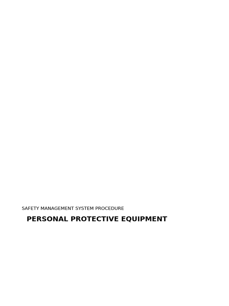 PPE Guidelines for Brierty Ltd Staff | PDF | Personal Protective ...