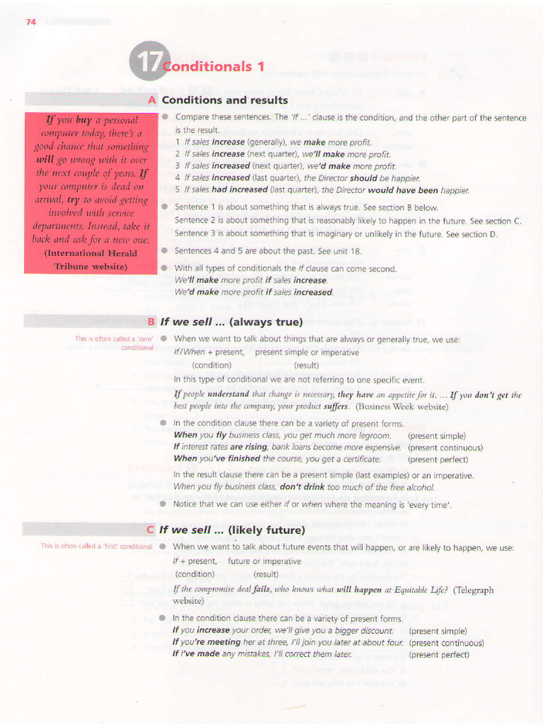 Conditionals 1 | PDF