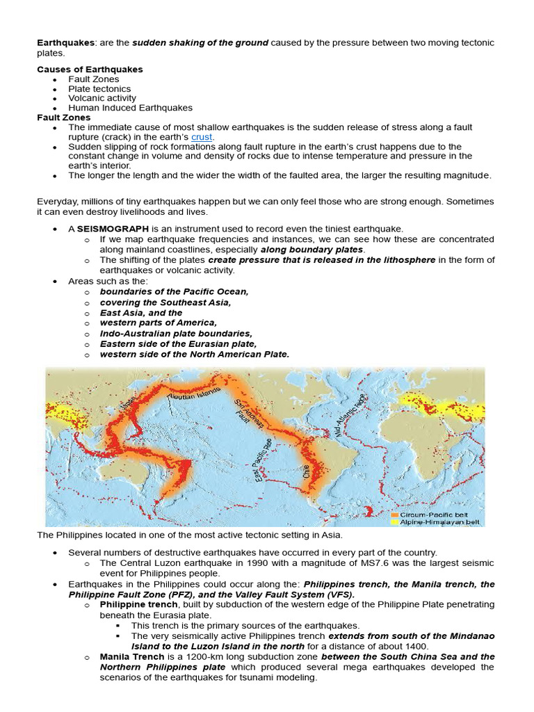 Earthquake Distribution | PDF