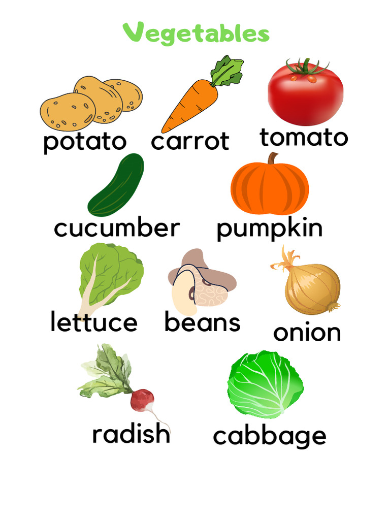 Vegetables (Exercises) | PDF