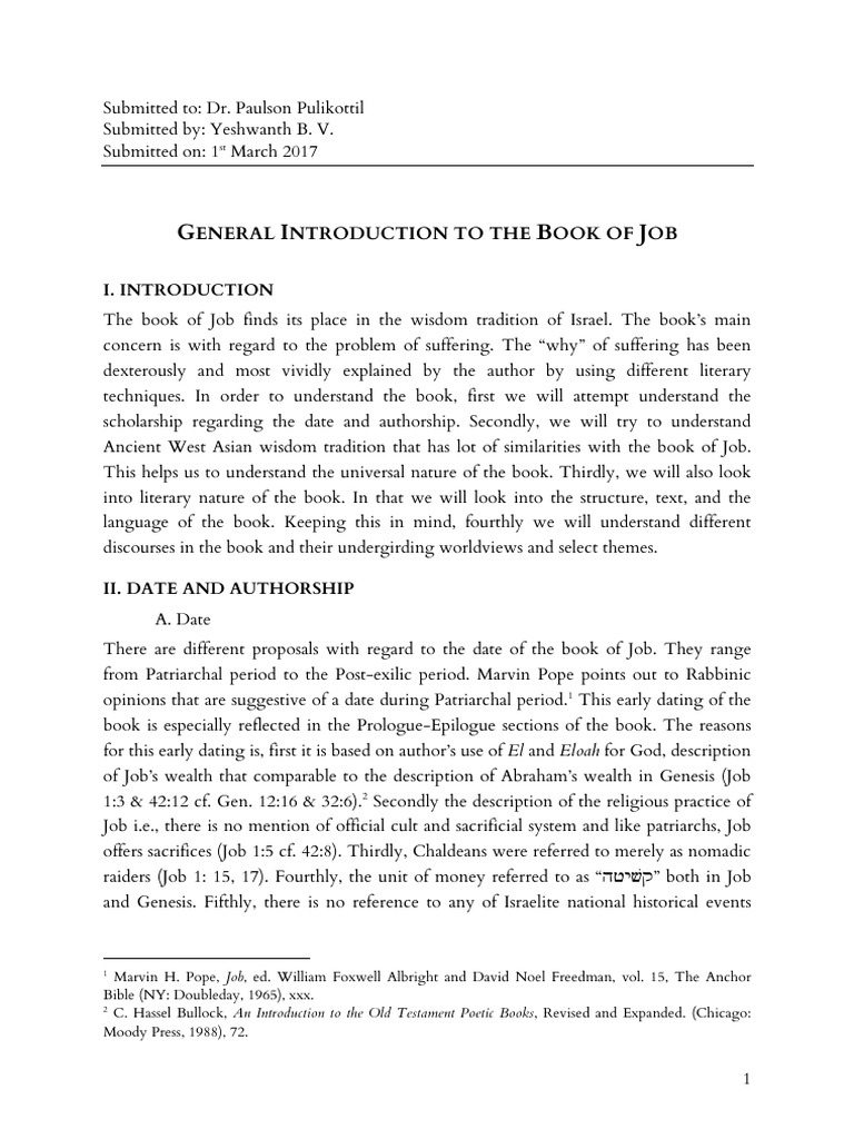 Book of Job1 | PDF