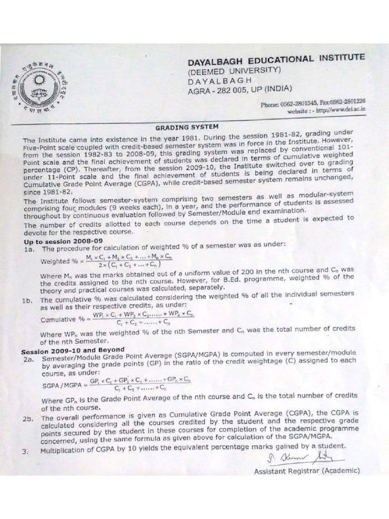 Grade Conversion | PDF