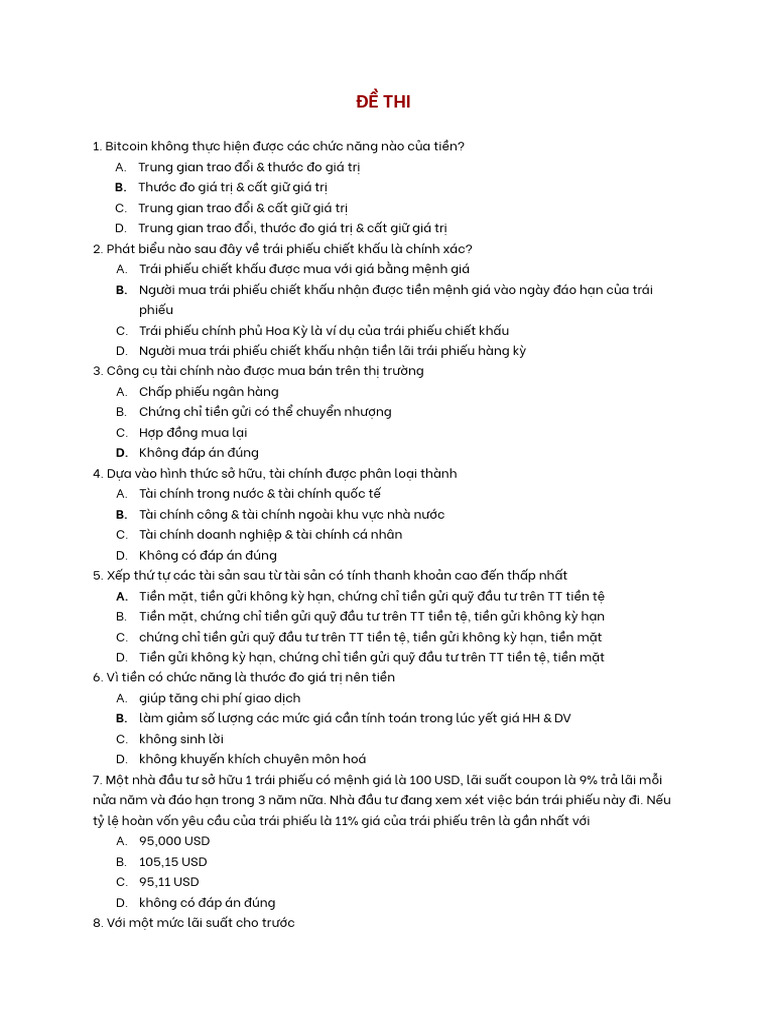 Đề Thi Tctt - Lttc | PDF