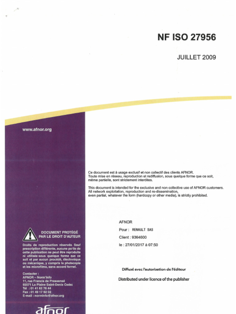 Iso 27956-FR | PDF
