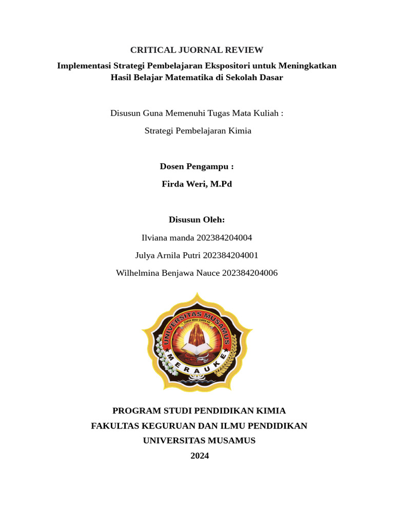 Laporan Review Jurnal | PDF