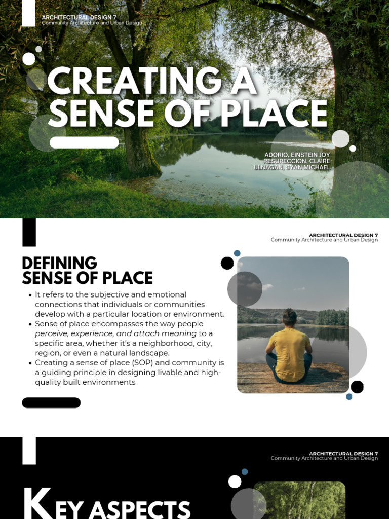 Creating A Sense of Place | PDF