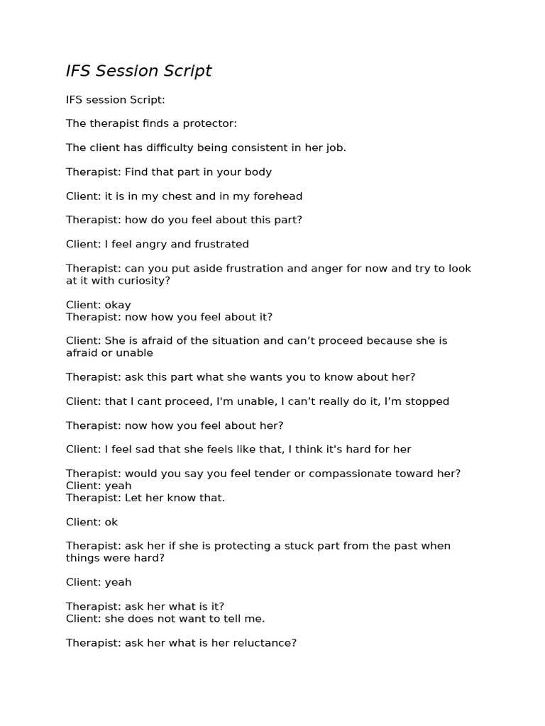 IFS Session Script | PDF