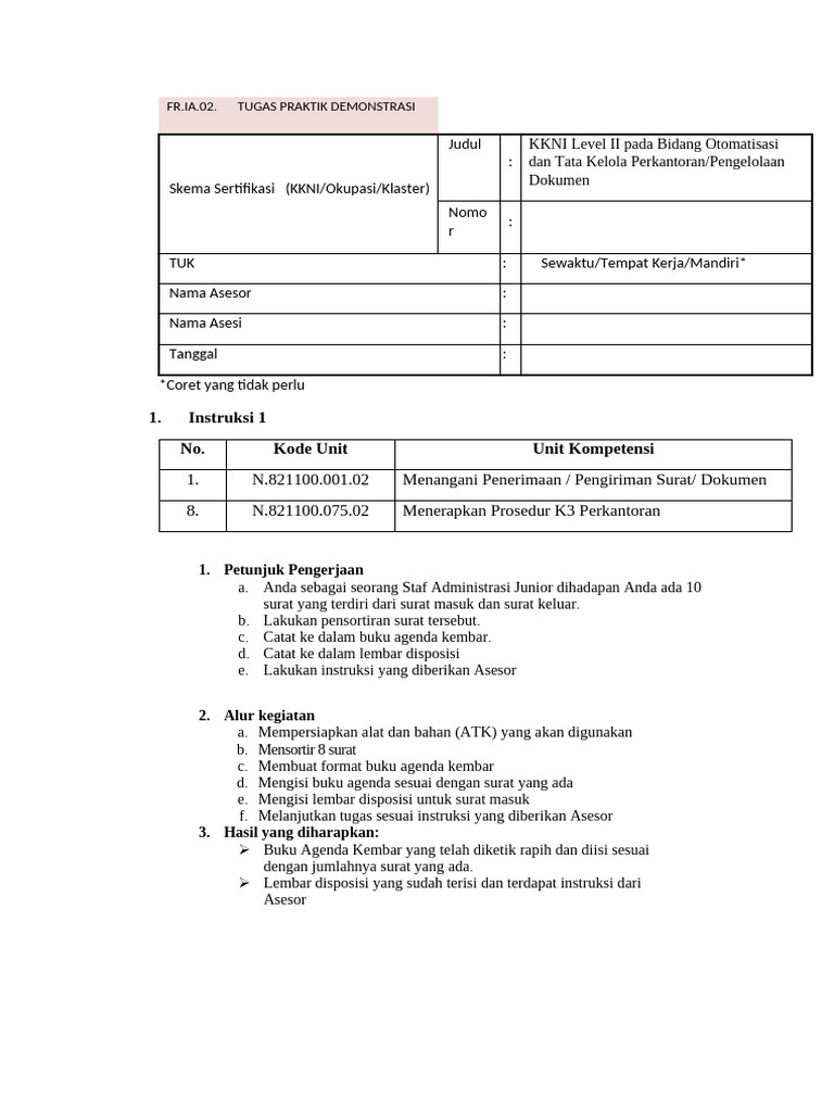 Muk Pengelolaan Dokumen Kantor | PDF