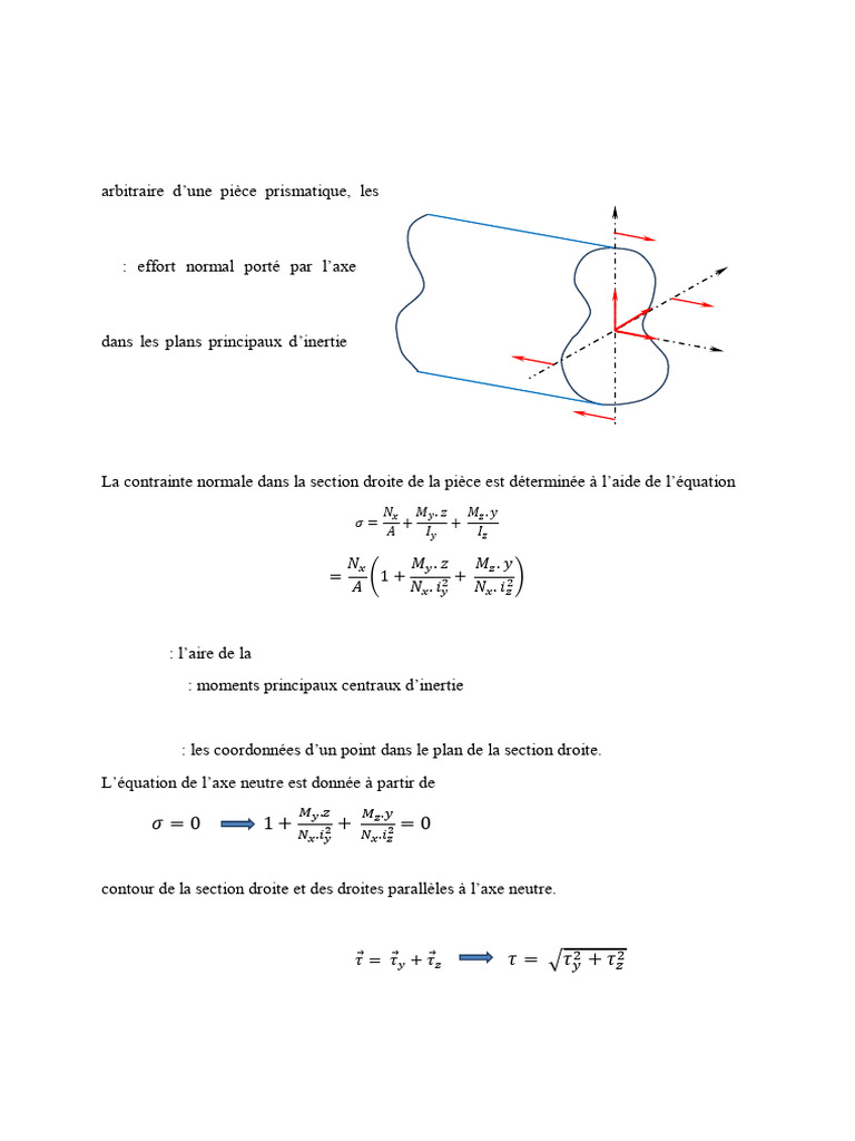 Flexion Composee | PDF