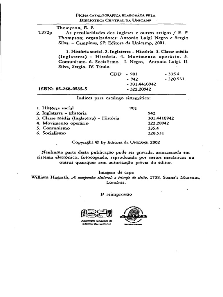 Folclore, Antropologia e História Social - E. P. Thompson | PDF