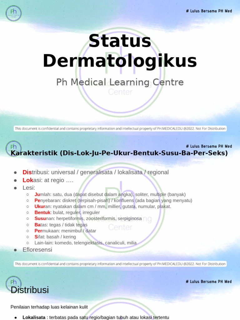Review Status Dermatologi | PDF