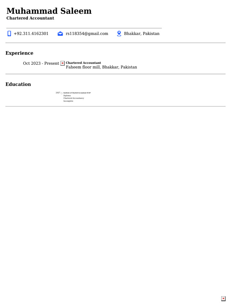 Muhammad CV 7000019172786 Professional | PDF