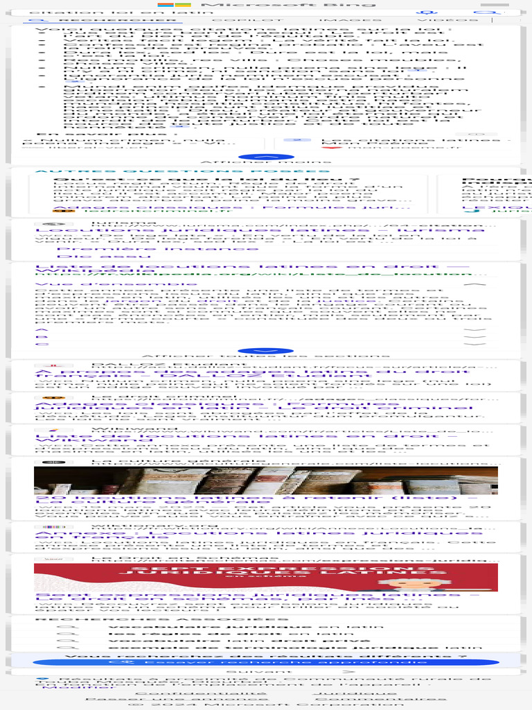 Citation Loi en Latin - Recherche | PDF