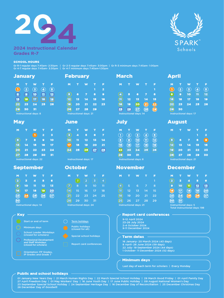 TC23235 SPARK Primary Schools Calendar 2024 - F | PDF