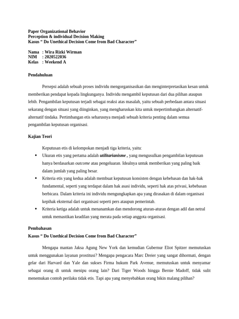 Wira Rizki Wirman 2020522036 Tugas OB Chap 6 | PDF