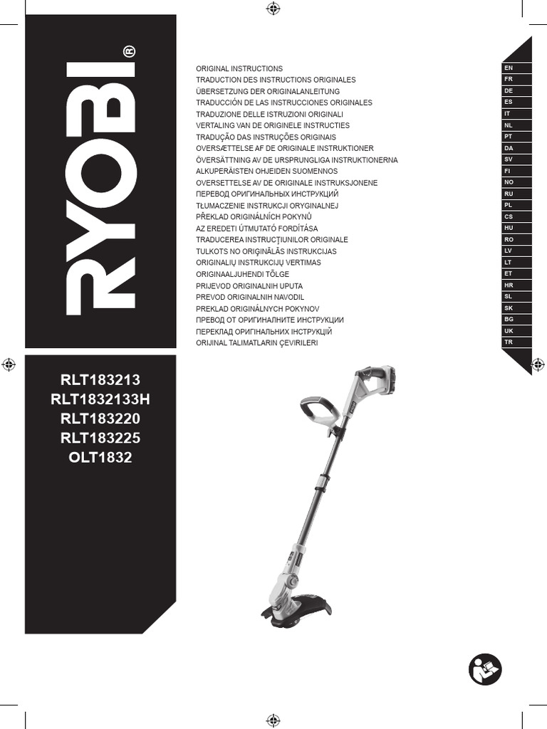 Ryobi OLT1832 Grass Trimmer | PDF