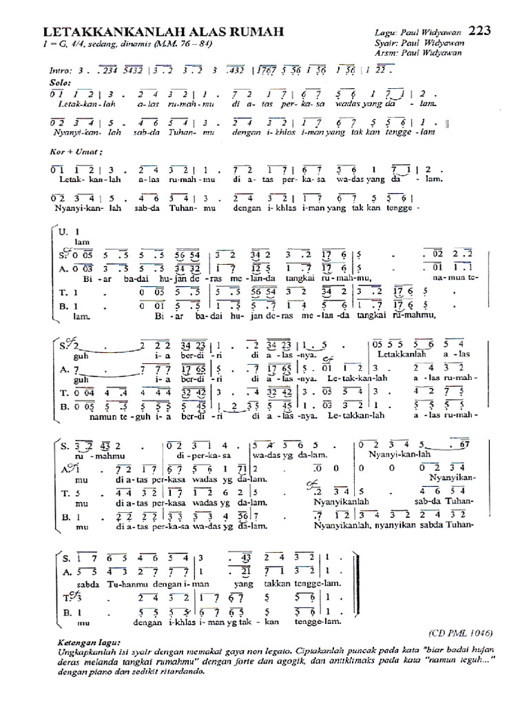 Letakkanlah Alas Rumahmu | PDF