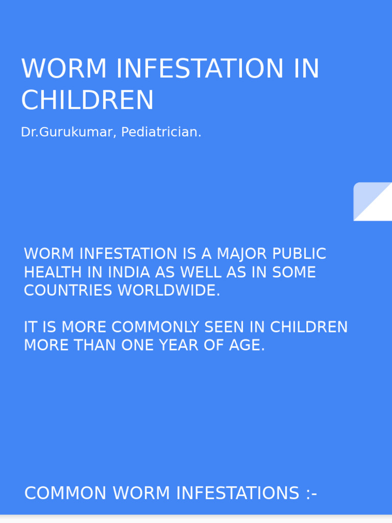 Worm Infestation | PDF