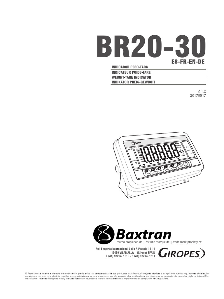 br20 br30 Manualdeusuario Es FR en de v43 | PDF