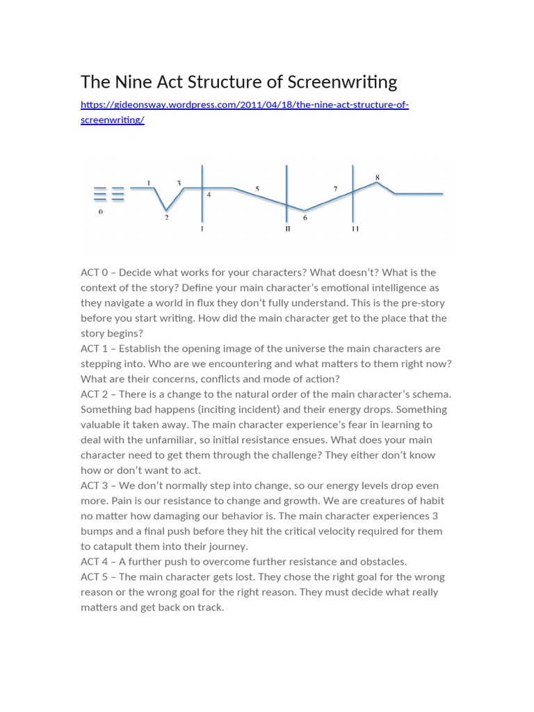 The Nine Act Structure Explained | PDF | Plot (Narrative) | Games ...