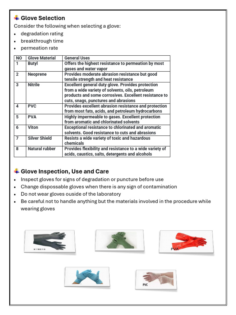 Glove Selection (BASIM MOQBEL FAQYA) | PDF