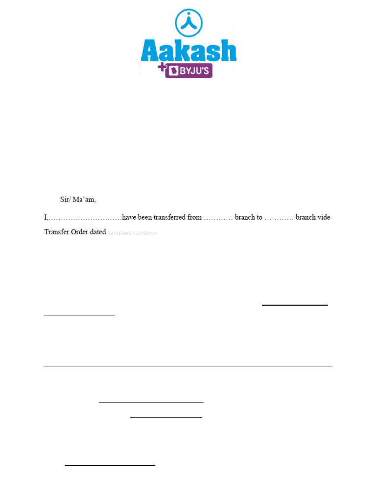 Transfer - Allowance Form | PDF