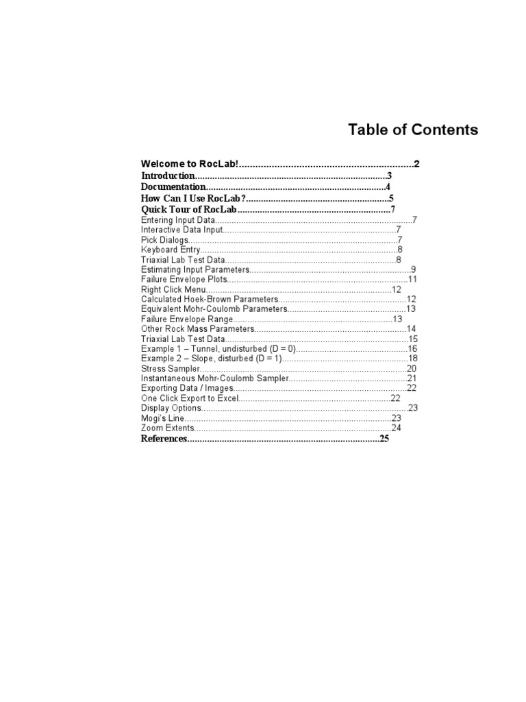 RocLab Overview | PDF | Strength Of Materials | Stress (Mechanics)