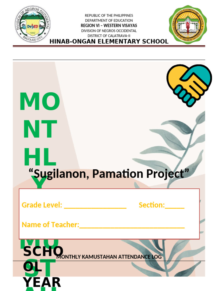 Monthly Kamustahan Logbook | PDF