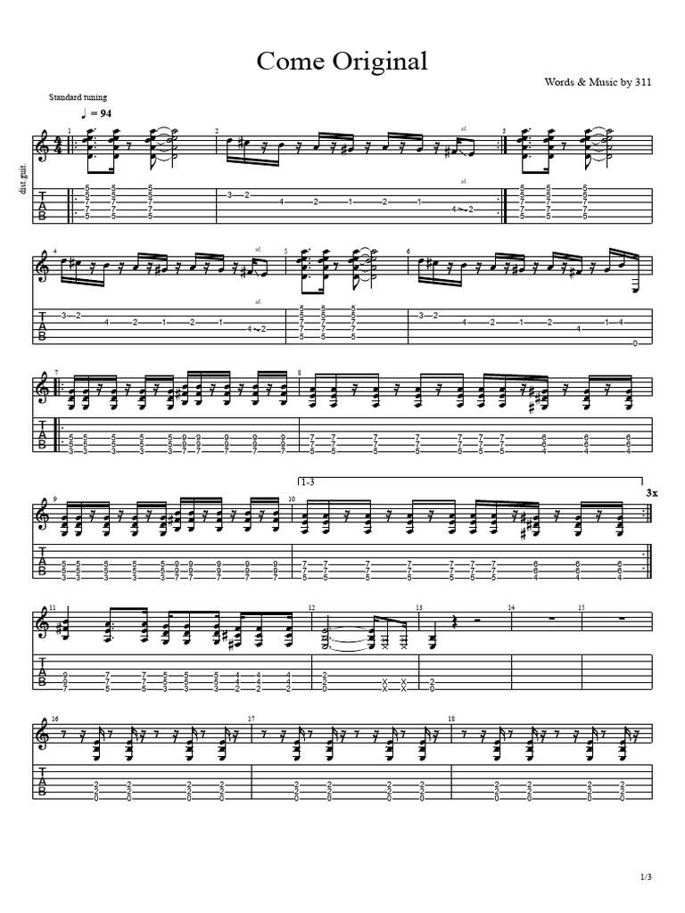 311 Come Original Pdf