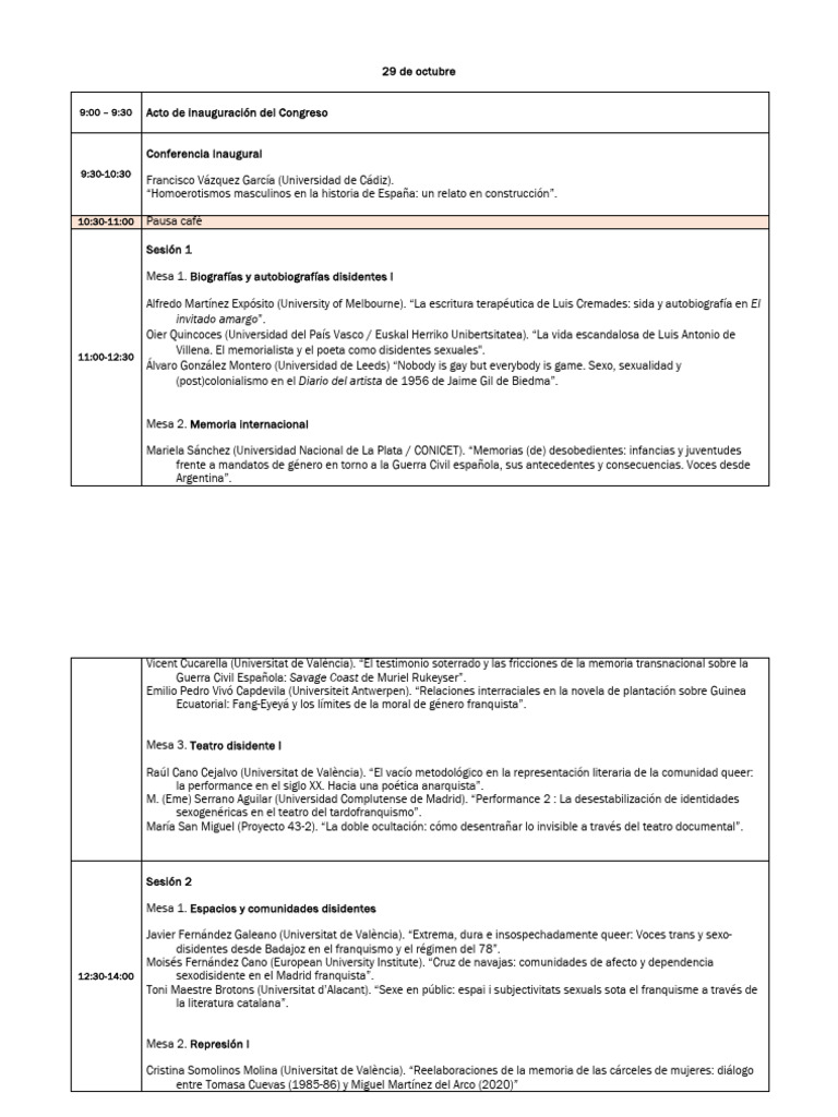 Programa Borrador | PDF