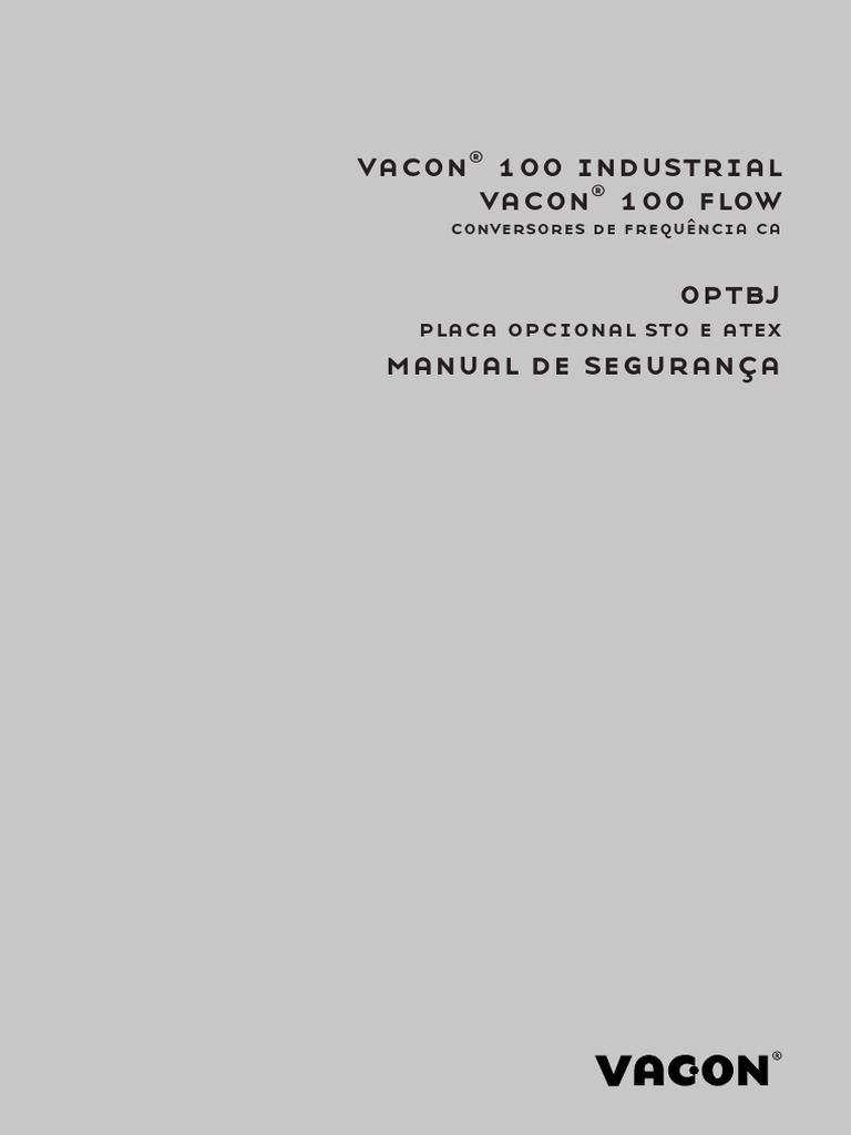Vacon 100 OPTBJ STO Board User Manual DPD01689D BR | PDF | Safety | Systems Engineering