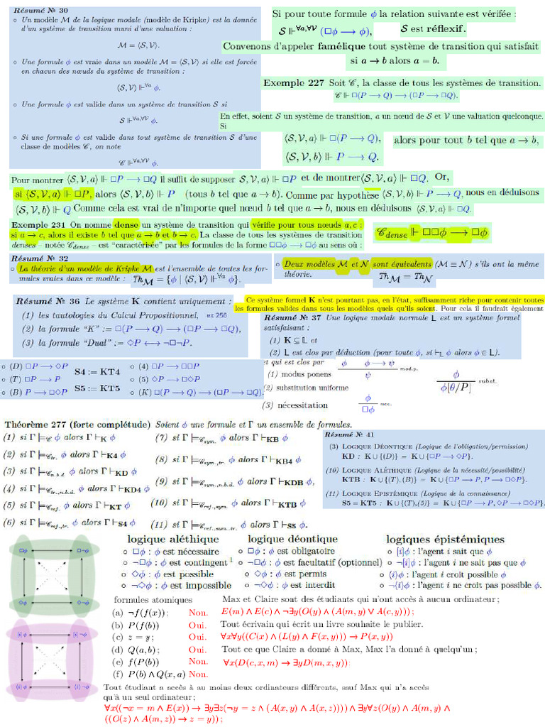 Formulaire Logique | PDF
